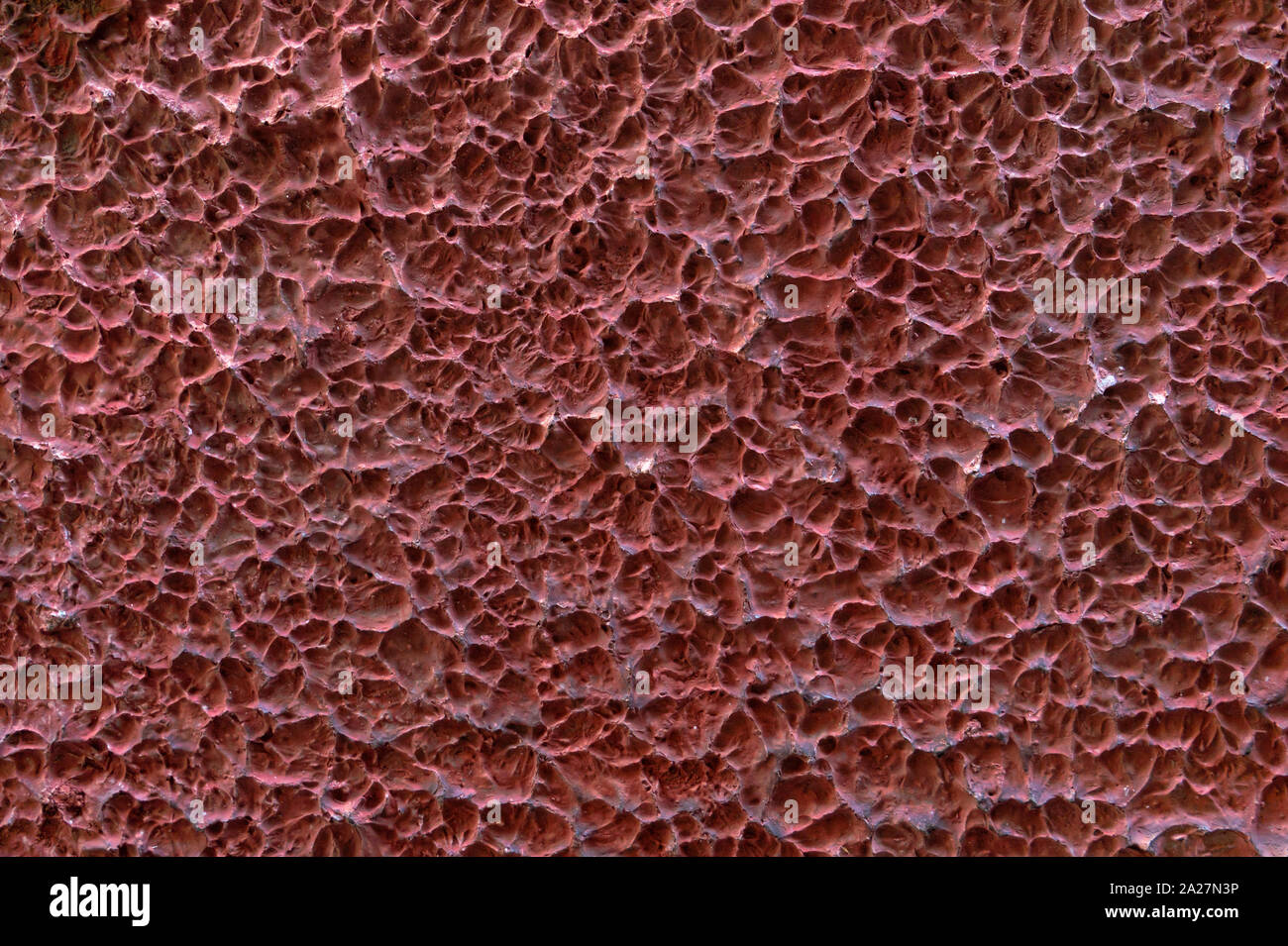 Texture of red raised clay plaster on the wall Stock Photo - Alamy