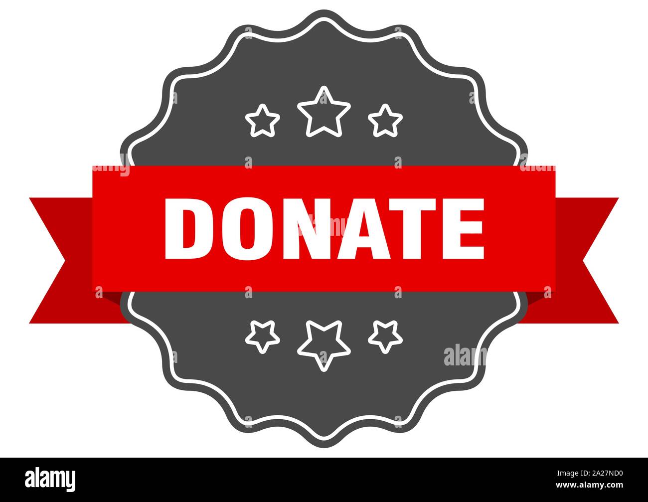 donate red label. donate isolated seal. donate Stock Vector Image & Art ...