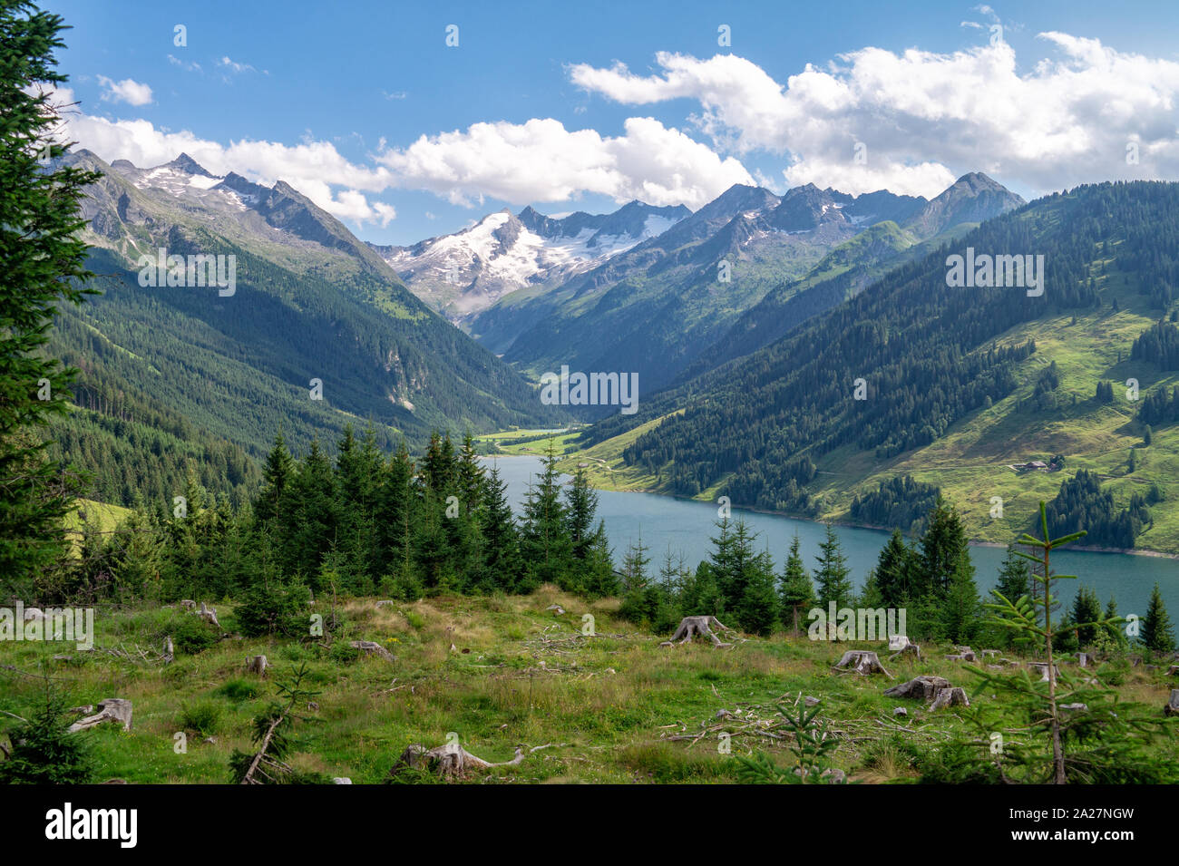 High Tauern National Park. Picturesque landscape with lake and ...