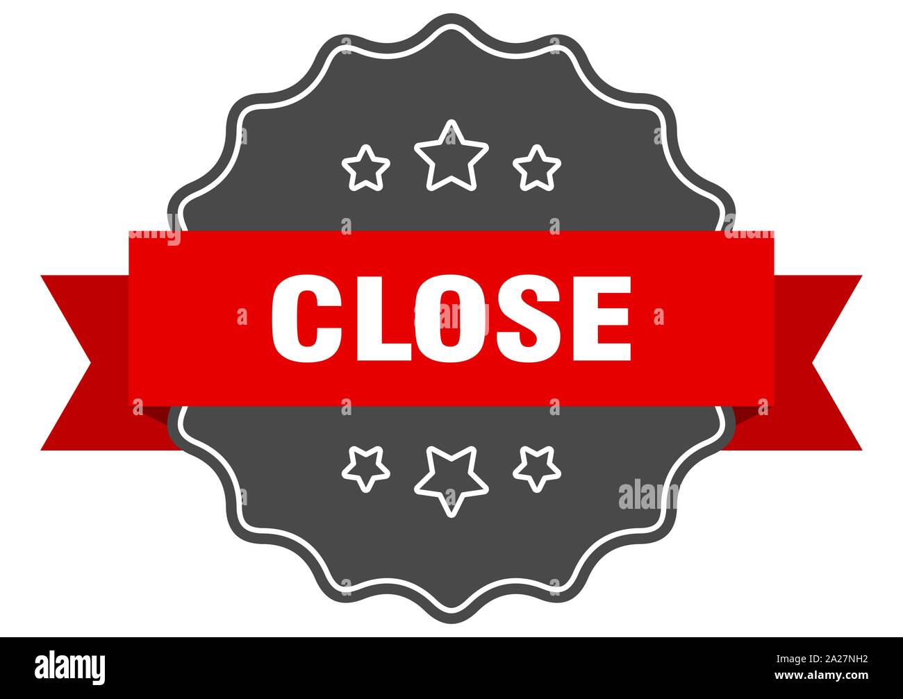 close red label. close isolated seal. close Stock Vector Image & Art ...