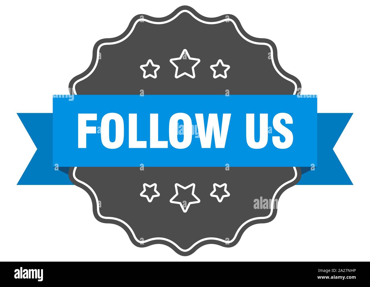 follow us blue label. follow us isolated seal. follow us Stock Vector ...