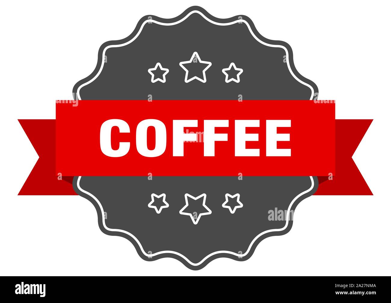coffee red label. coffee isolated seal. coffee Stock Vector Image & Art ...