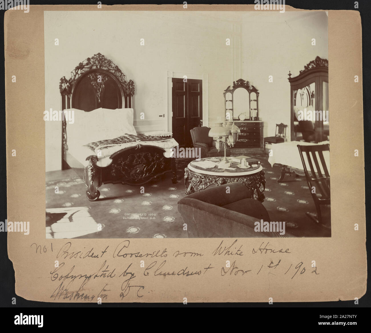 President Roosevelt's room, White House Stock Photo - Alamy