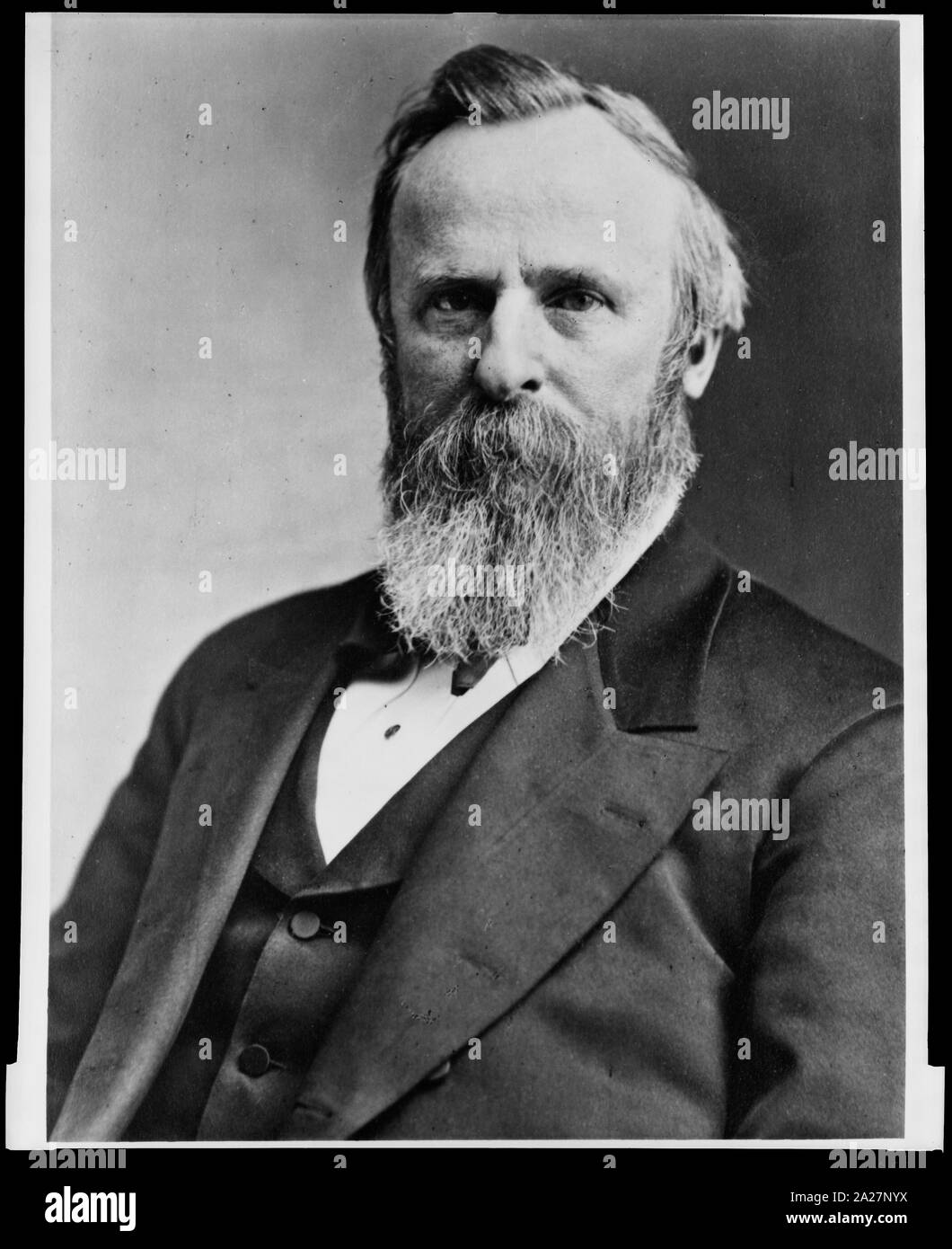President Rutherford B. Hayes, half-length portrait, seated, facing ...