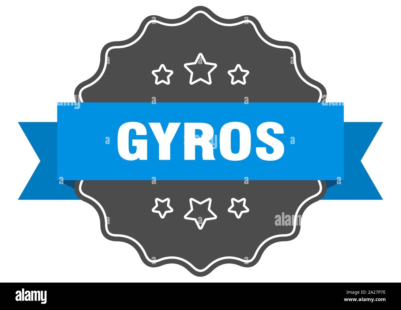 gyros blue label. gyros isolated seal. gyros Stock Vector Image & Art ...