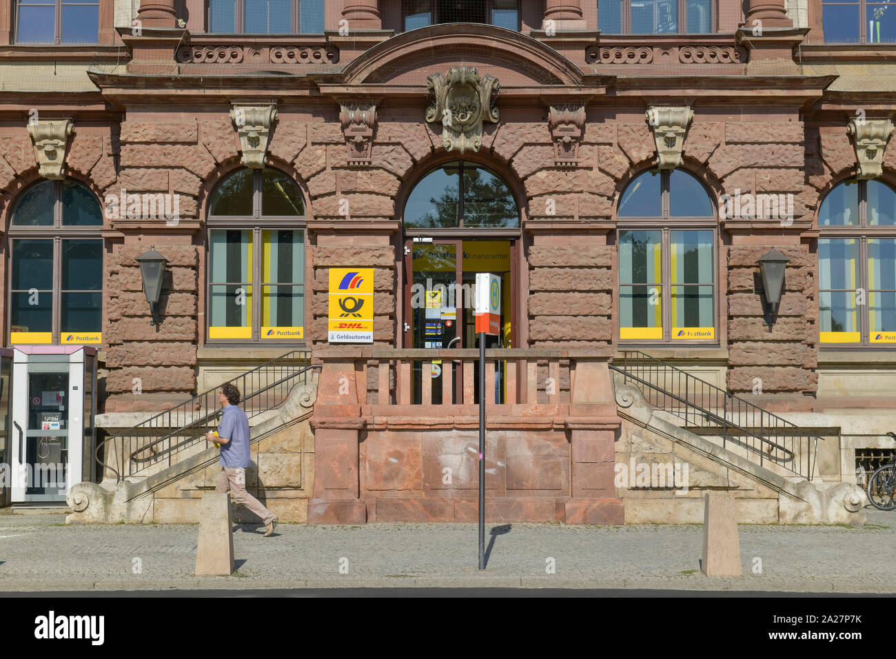 Postamt, Goetheplatz, Weimar, Thüringen, Deutschland Stock Photo - Alamy