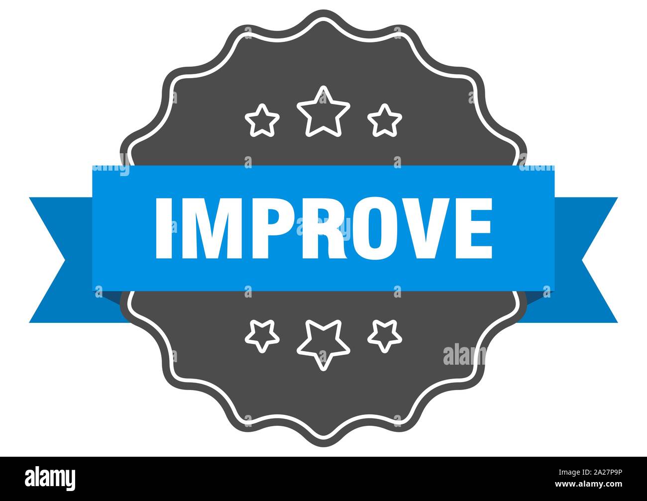 improve blue label. improve isolated seal. improve Stock Vector Image ...