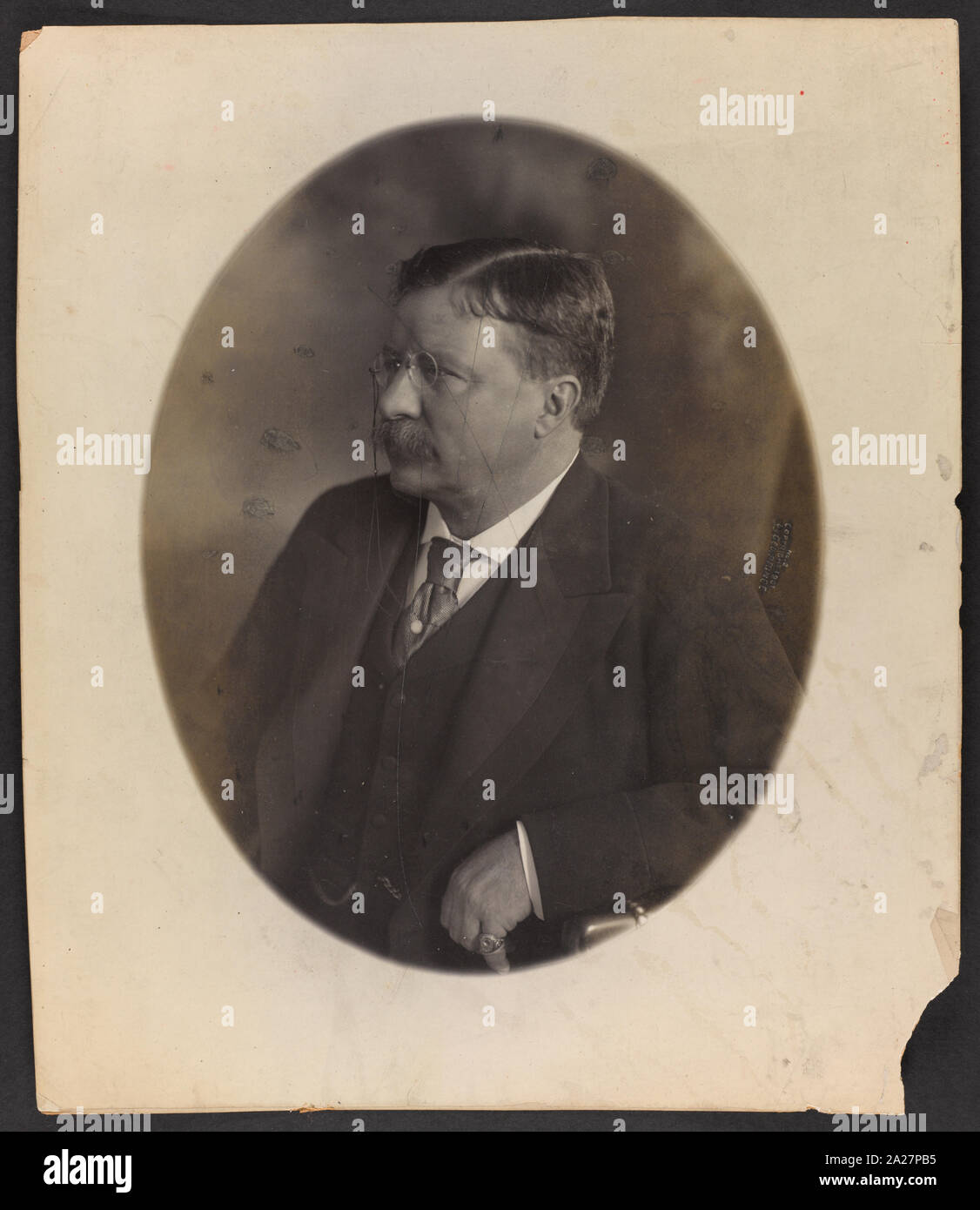 President Theodore Roosevelt, sitting side face Stock Photo - Alamy