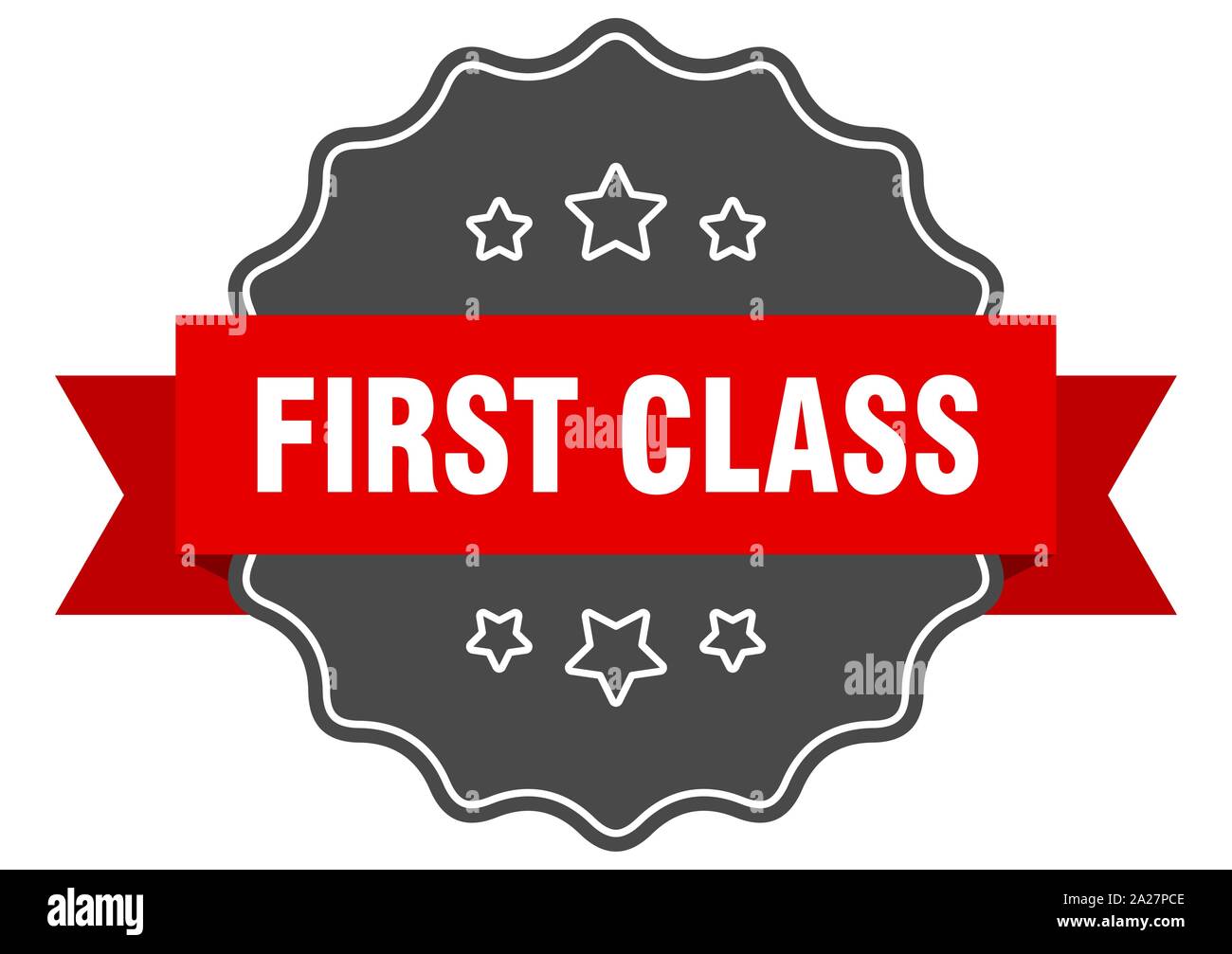 first class red label. first class isolated seal. first class Stock ...