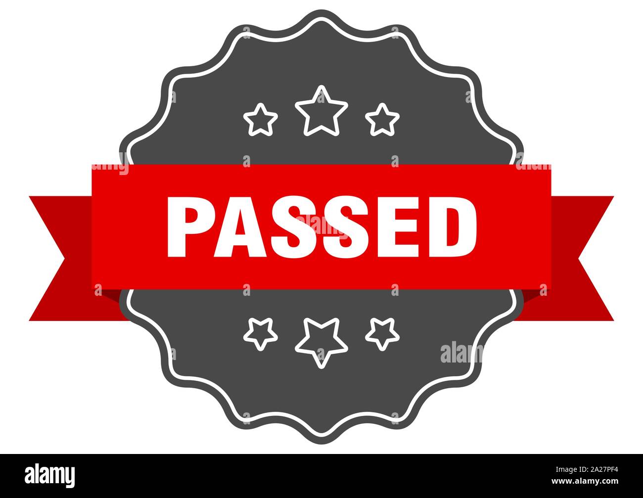 passed red label. passed isolated seal. passed Stock Vector Image & Art - Alamy