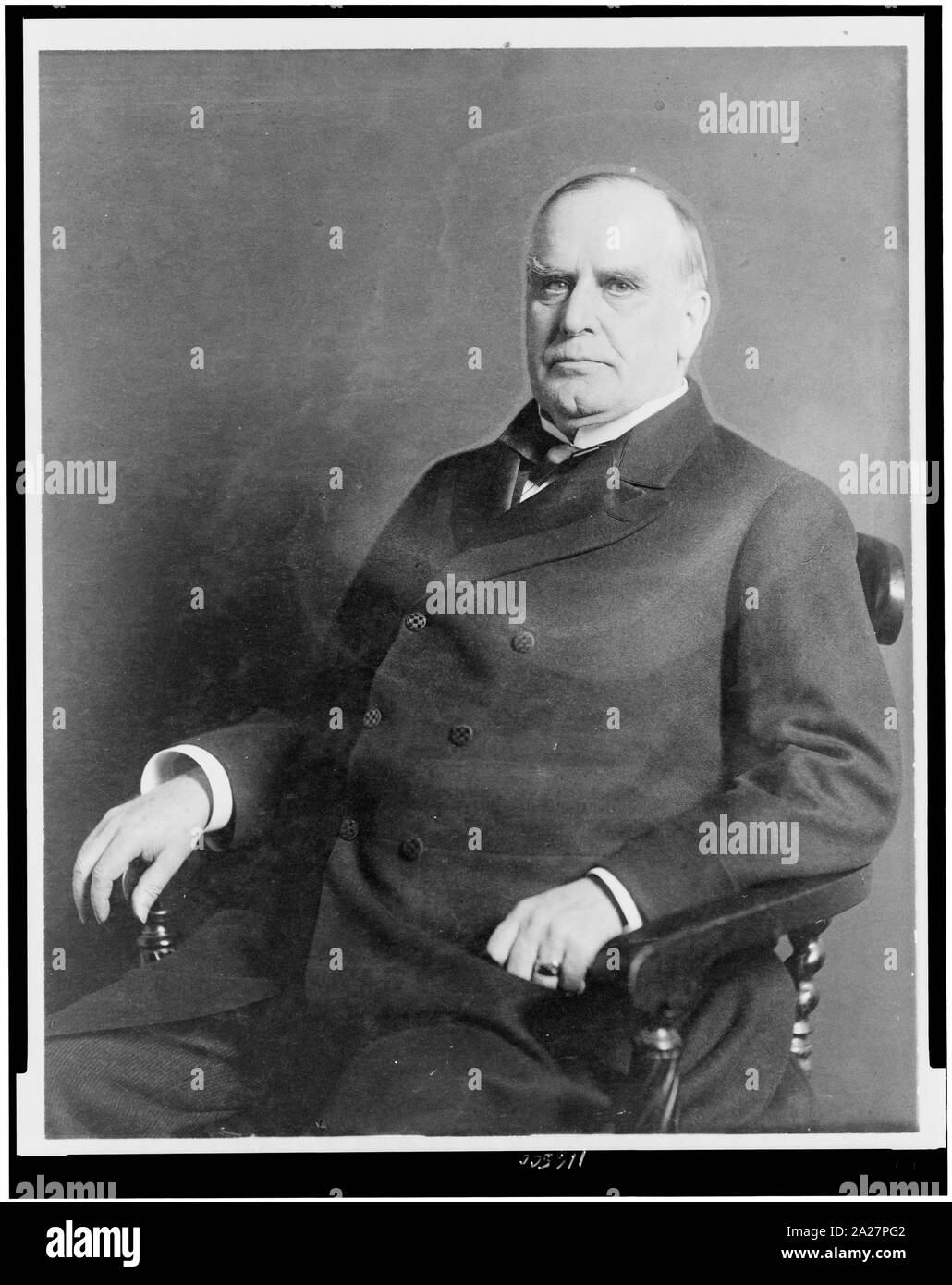 President William C. McKinley, three-quarter length portrait, seated ...