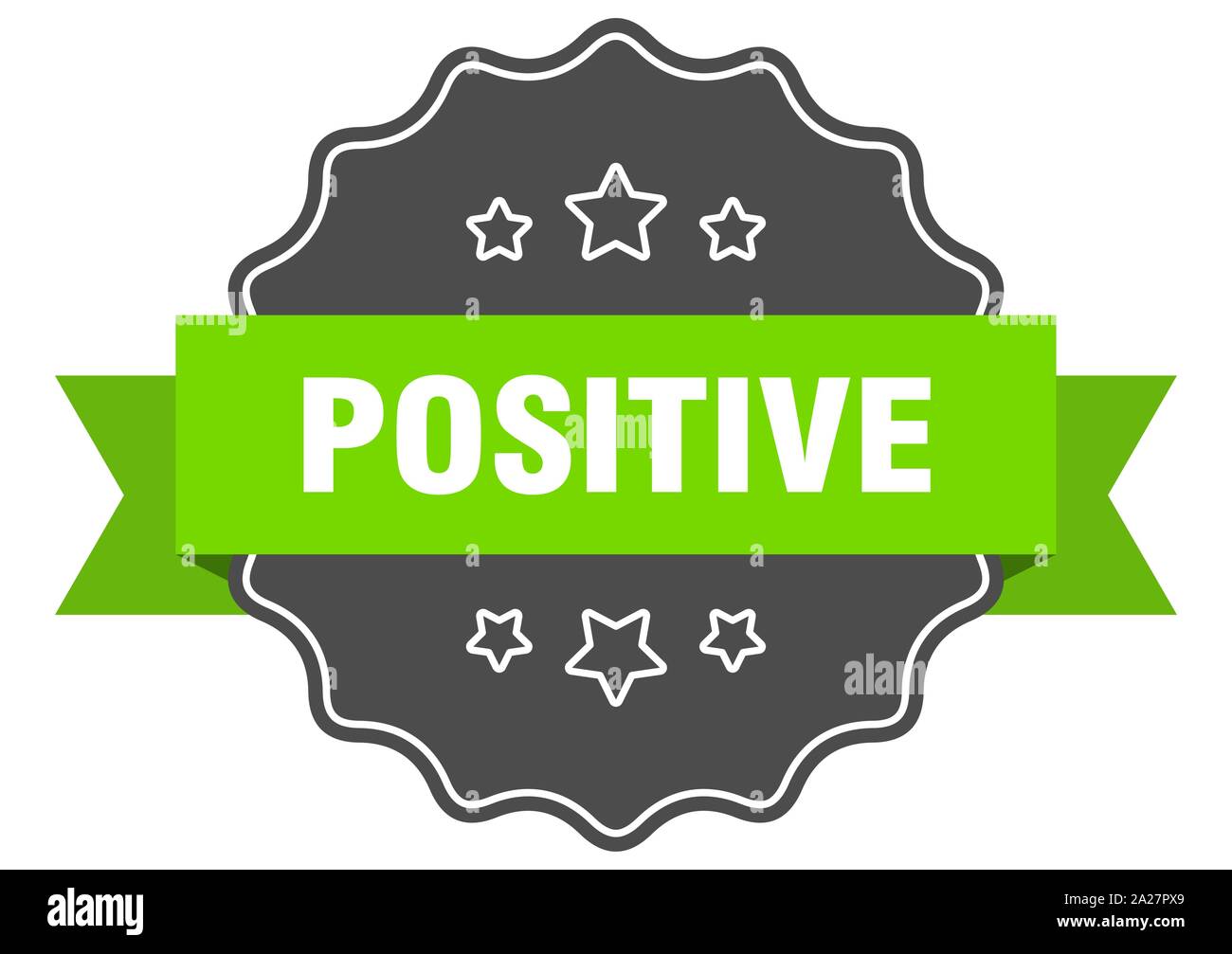 positive isolated seal. positive green label. positive Stock Vector ...