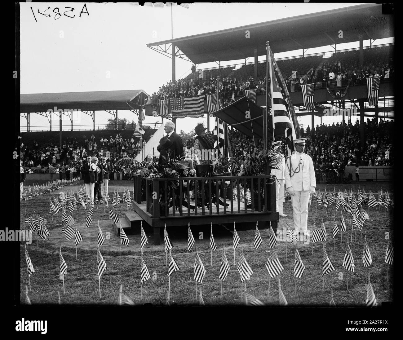 Stadium event Black and White Stock Photos & Images - Alamy