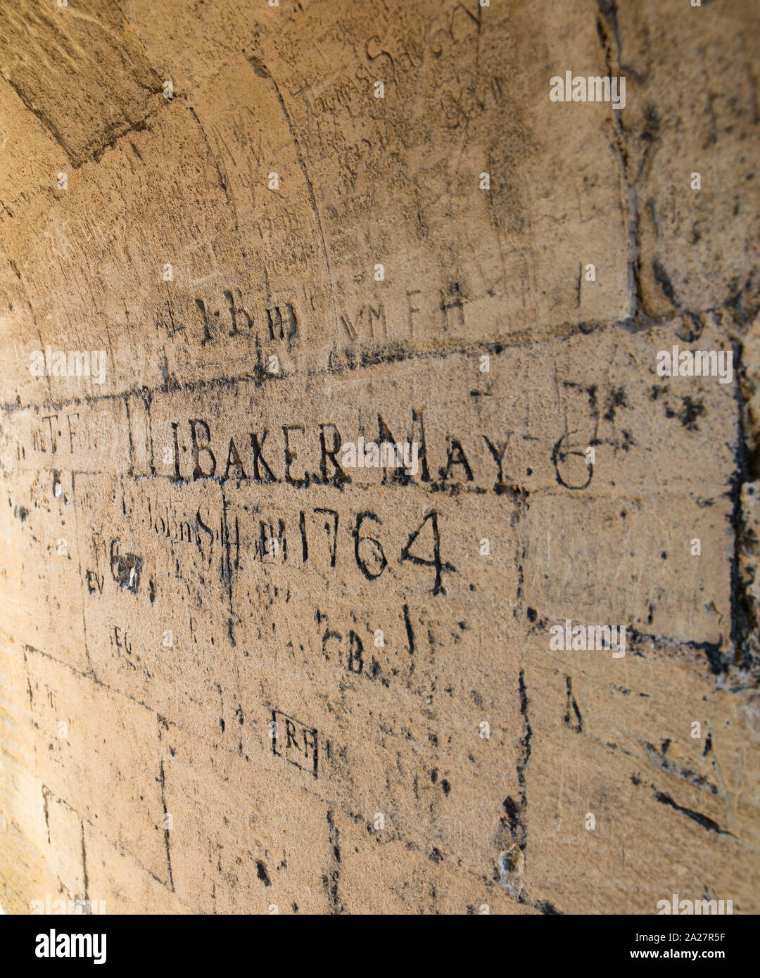 18th Century Graffiti (1764) Oxford St Mary's Church, the University ...
