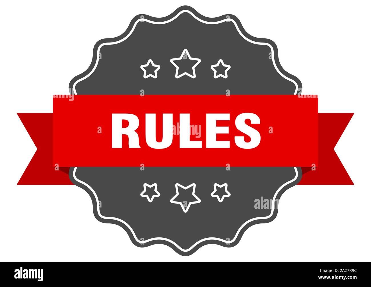 rules red label. rules isolated seal. rules Stock Vector Image & Art ...