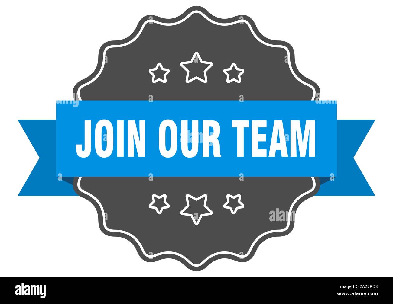 join our team blue label. join our team isolated seal. join our team ...