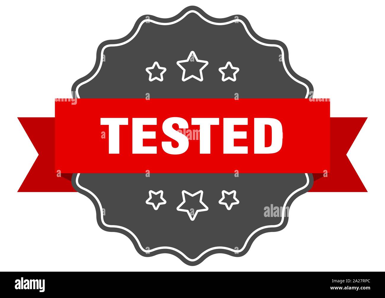 tested red label. tested isolated seal. tested Stock Vector Image & Art ...