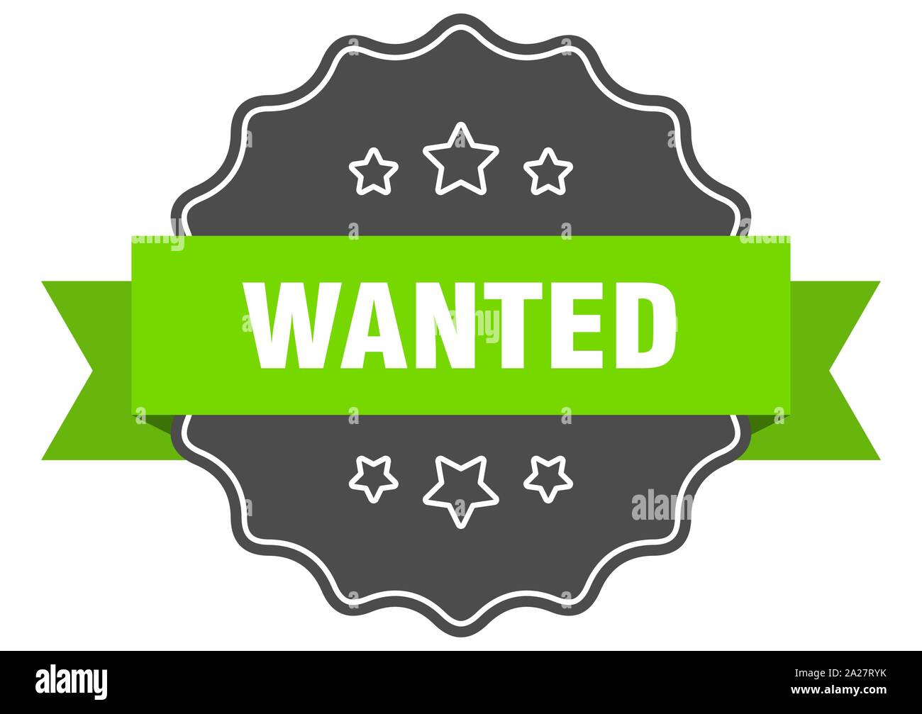 wanted isolated seal. wanted green label. wanted Stock Vector Image ...
