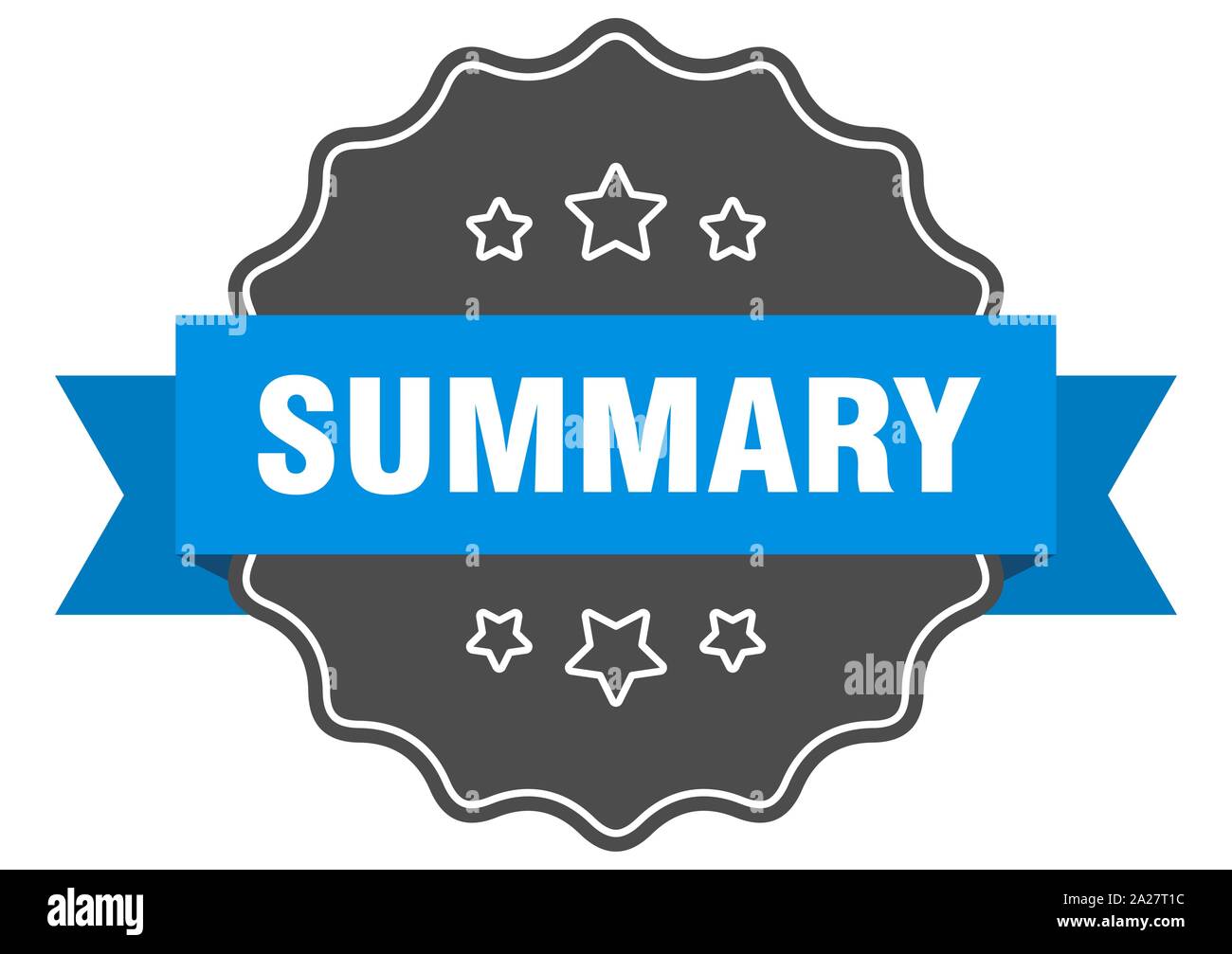 summary blue label. summary isolated seal. summary Stock Vector Image ...