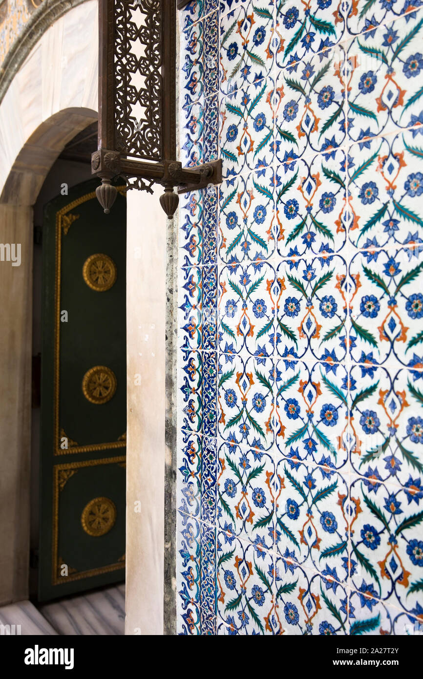 Ancient Ottoman handmade turkish tiles with floral patterns from ...