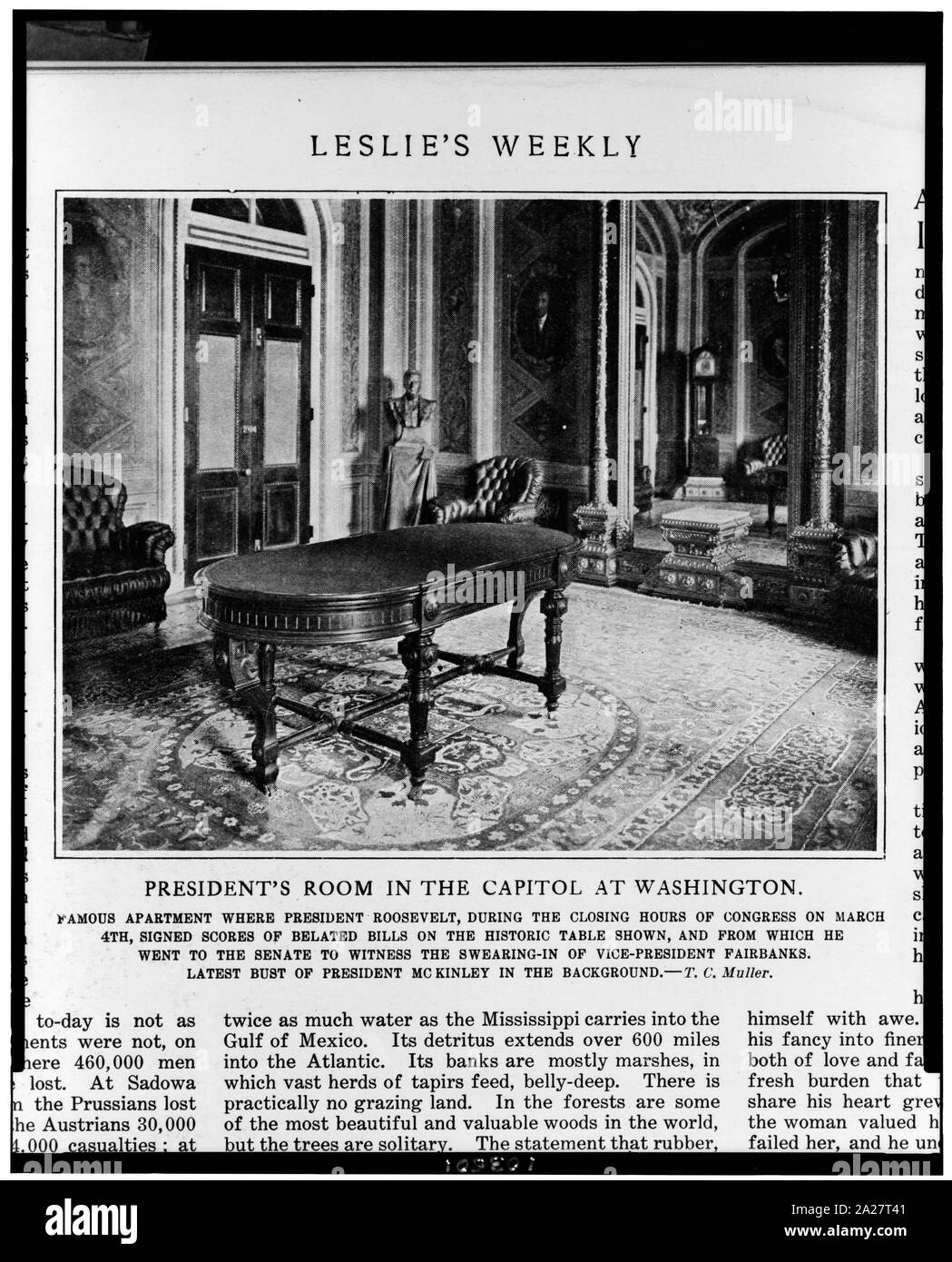 President's room in the Capitol at Washington Stock Photo - Alamy