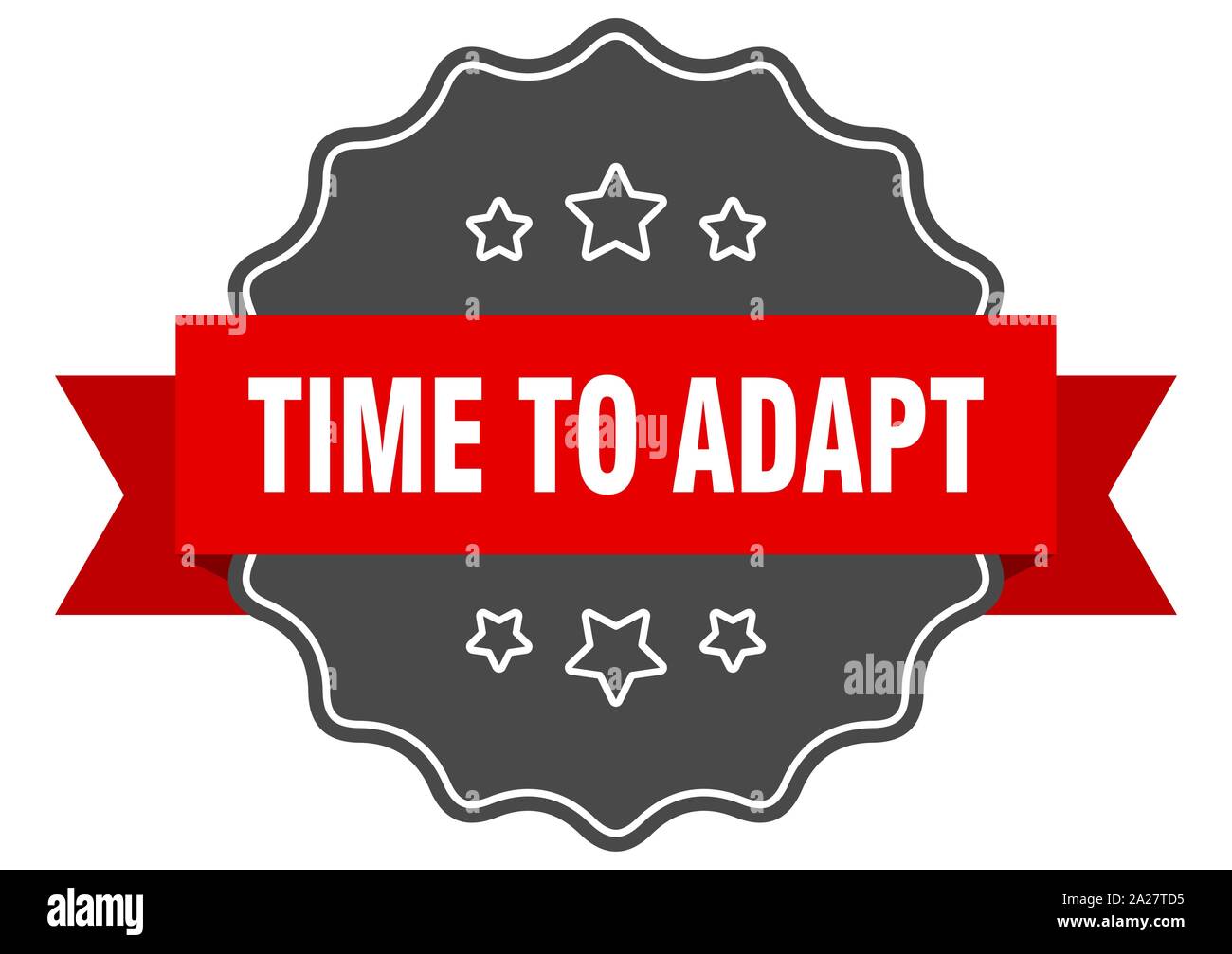 time to adapt red label. time to adapt isolated seal. time to adapt ...