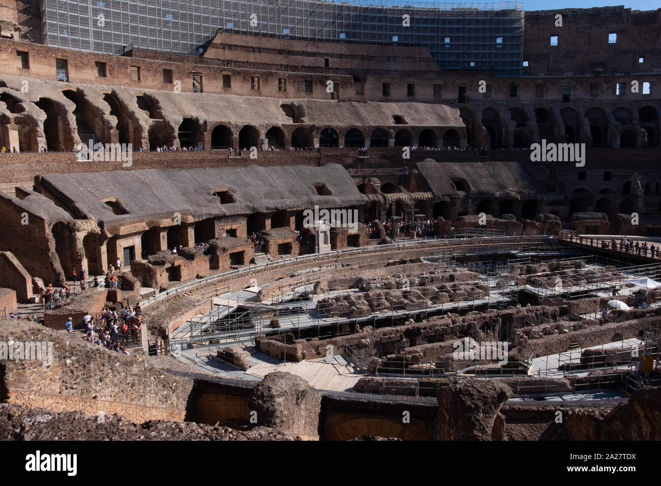 Colosseum interior tunnels hi-res stock photography and images - Alamy