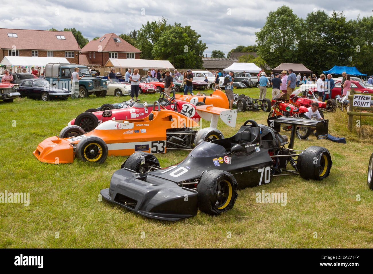 Classic racing cars on display at the Nuffield Motorsports Day in ...