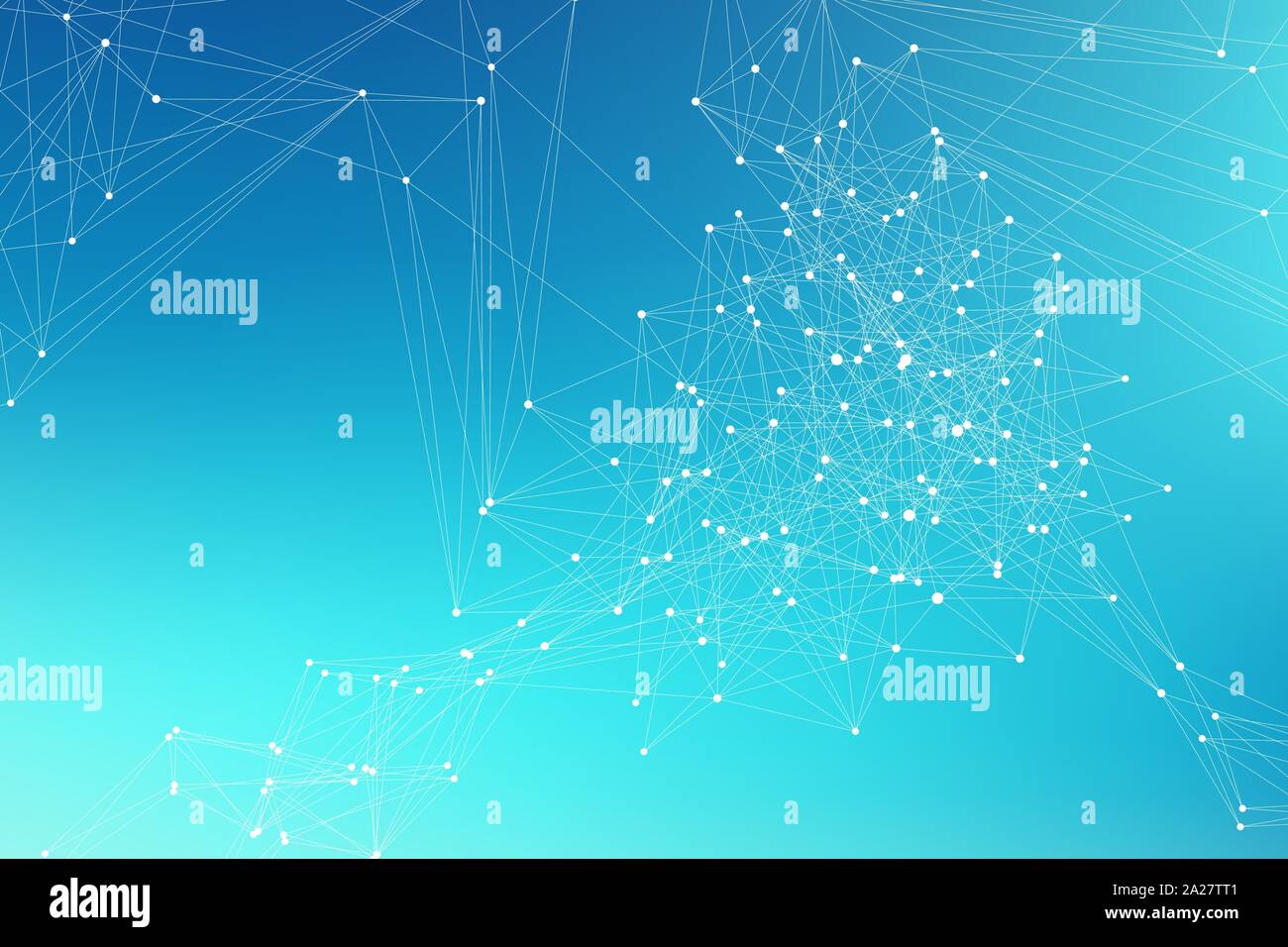Technology Abstract Background With Connected Line And Dots Big Data Visualization Perspective