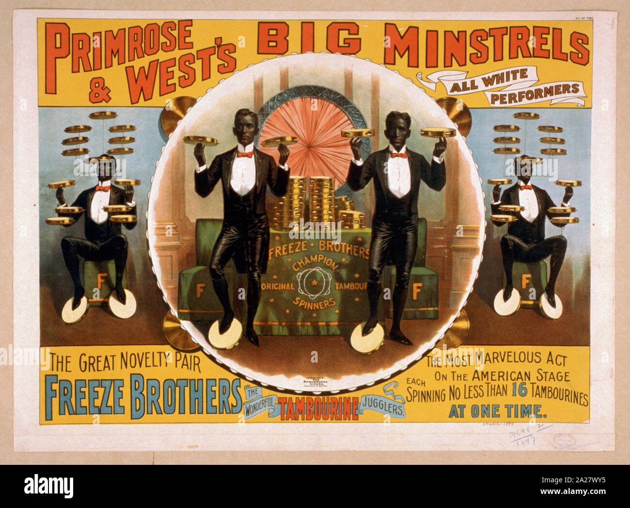 Primrose & West's Big Minstrels all white performers Stock Photo - Alamy