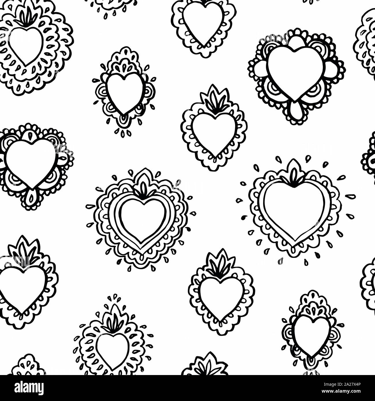 Heart Outline Pattern