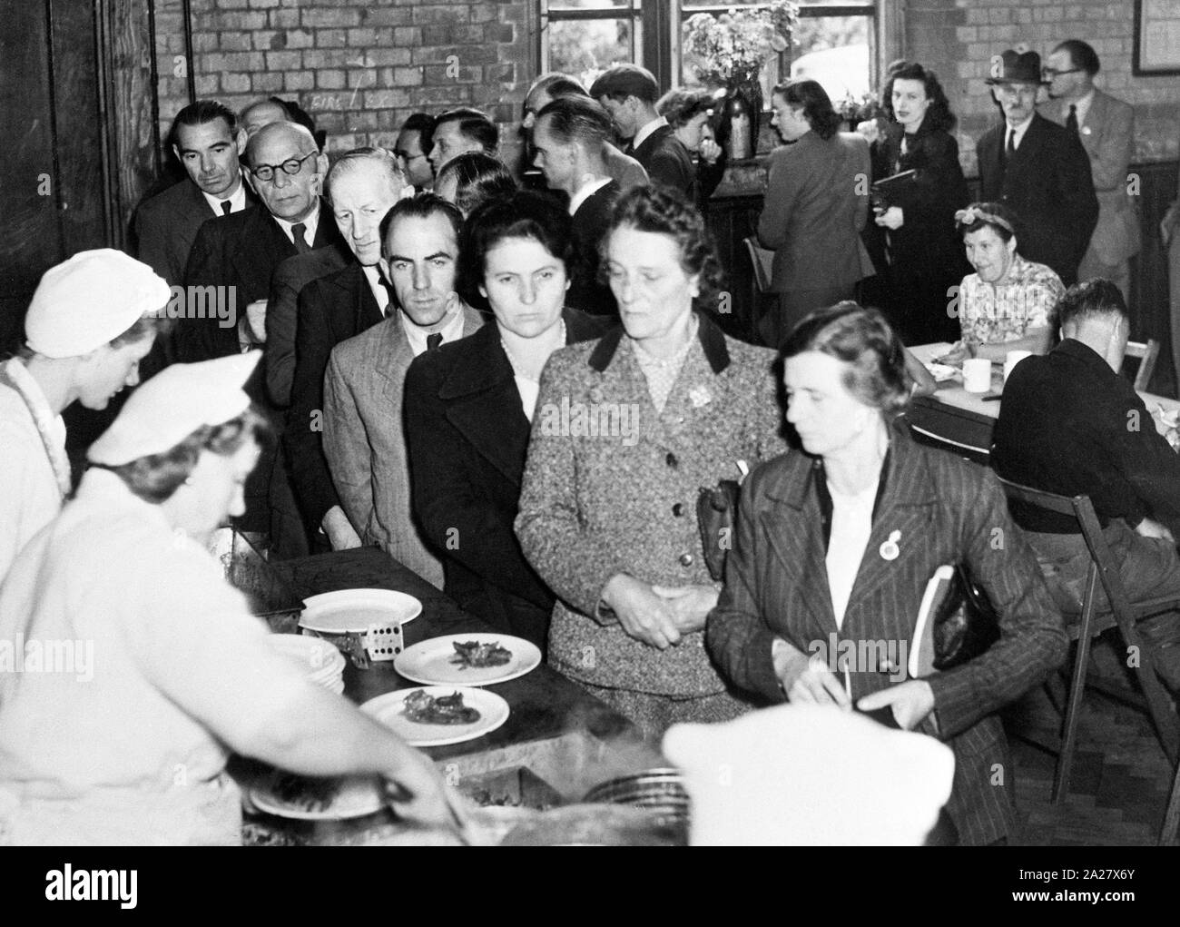 A restaurant during World War Two Stock Photo - Alamy