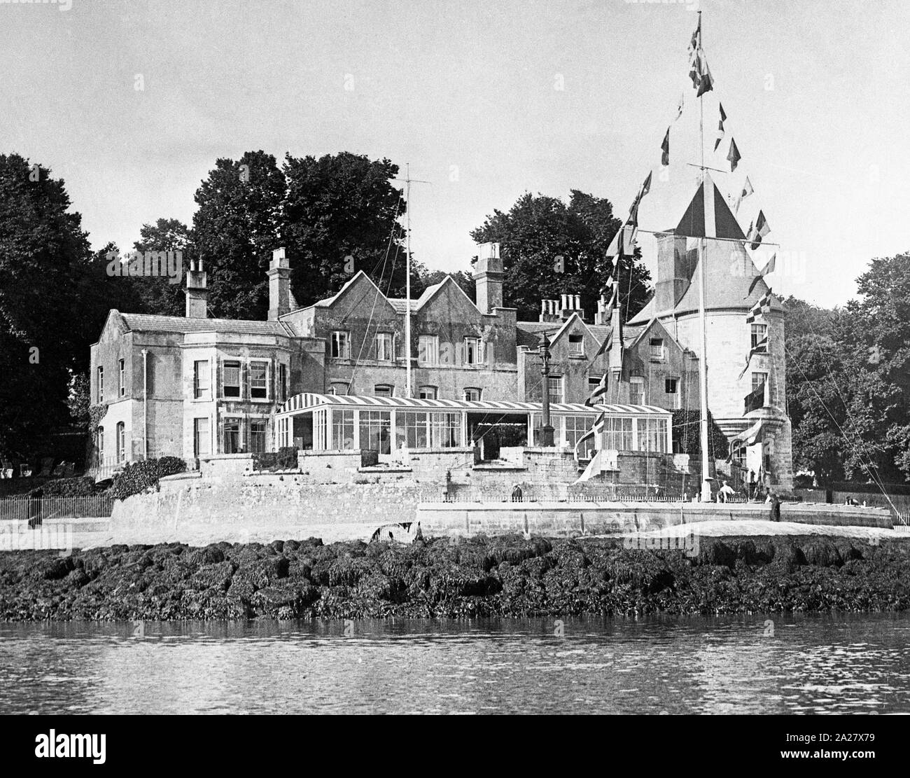 The Royal Yacht Squad in front of the Spithead building Stock Photo - Alamy