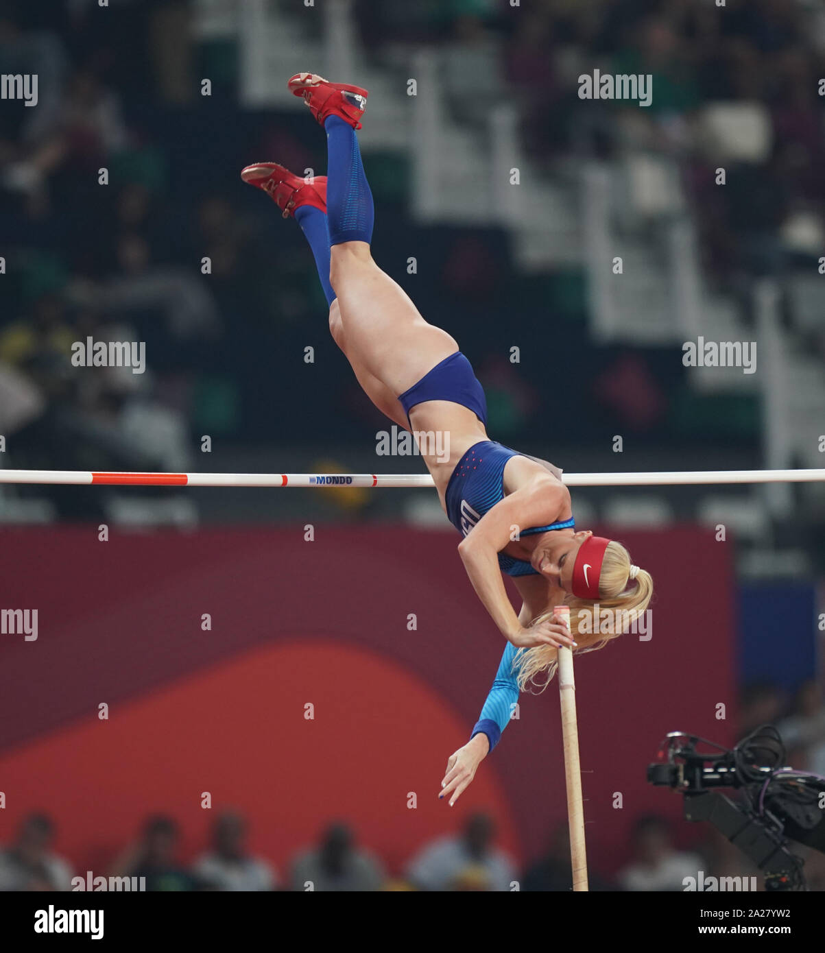 Sandi Morris (USA) in action during the women’s pole vault - IAAF World ...