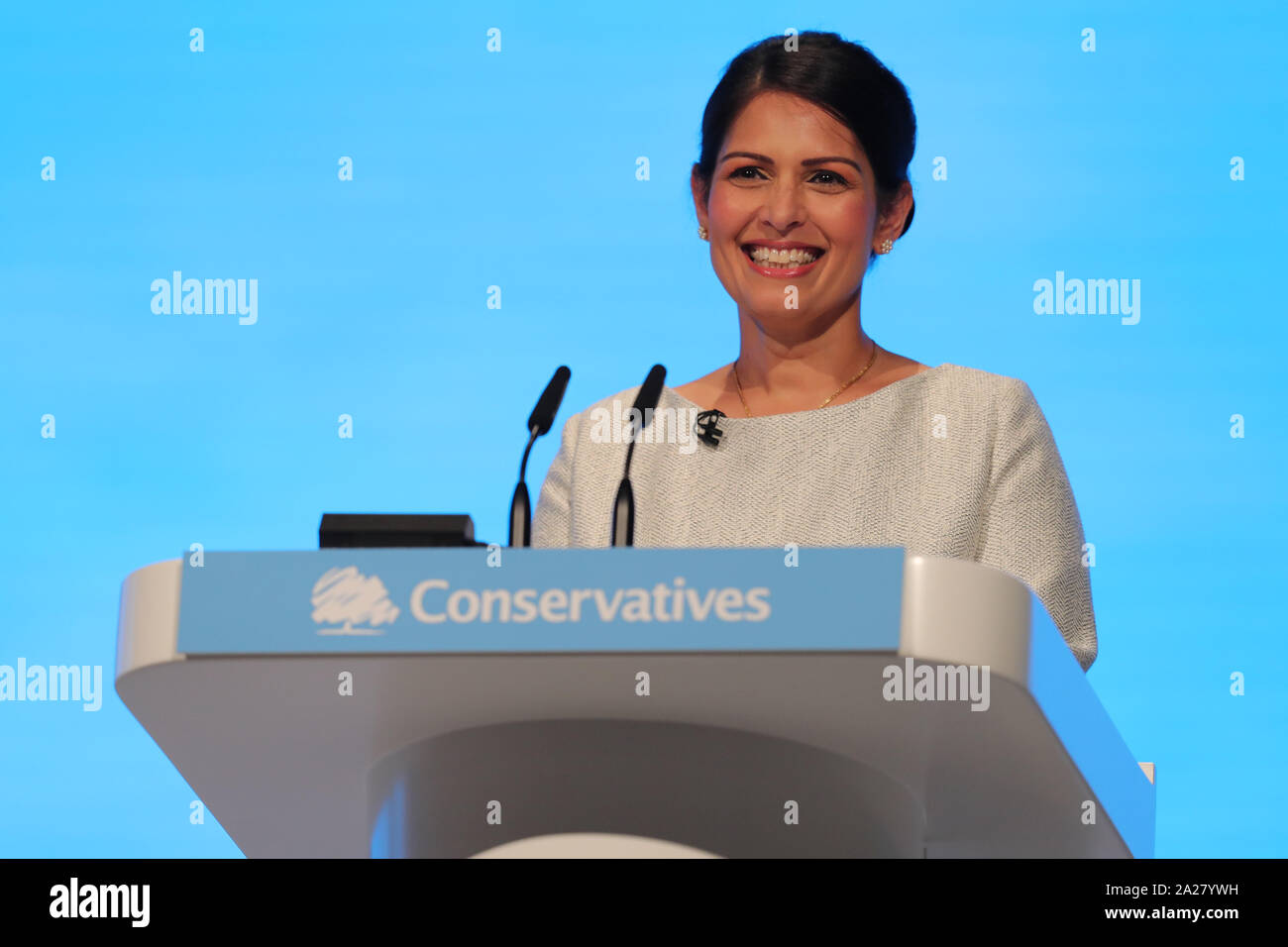 PRITI PATEL, 2019 Stock Photo - Alamy