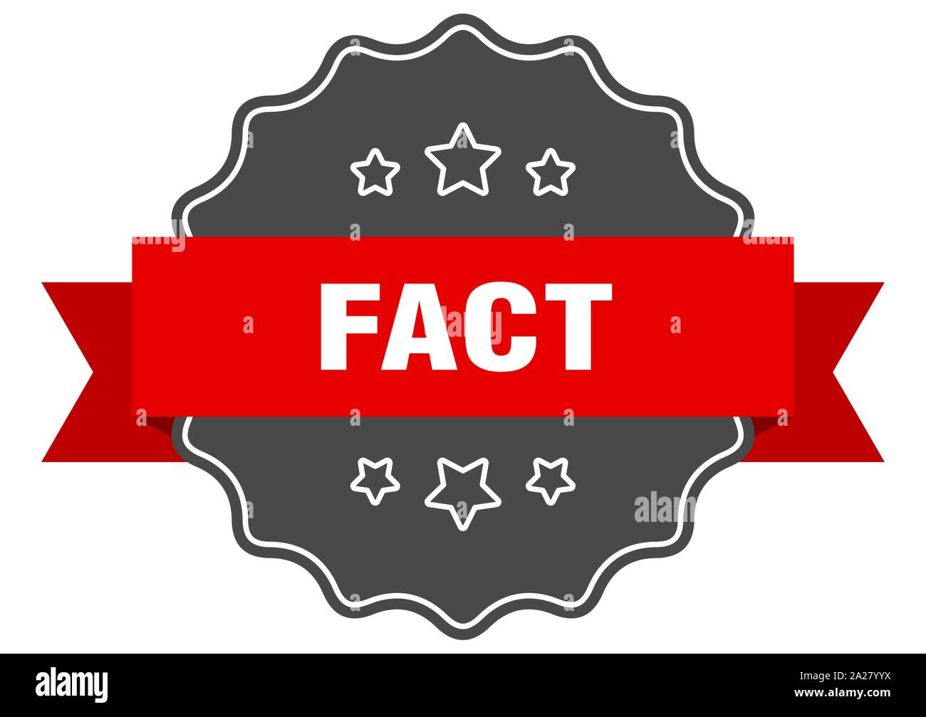 fact red label. fact isolated seal. fact Stock Vector Image & Art - Alamy