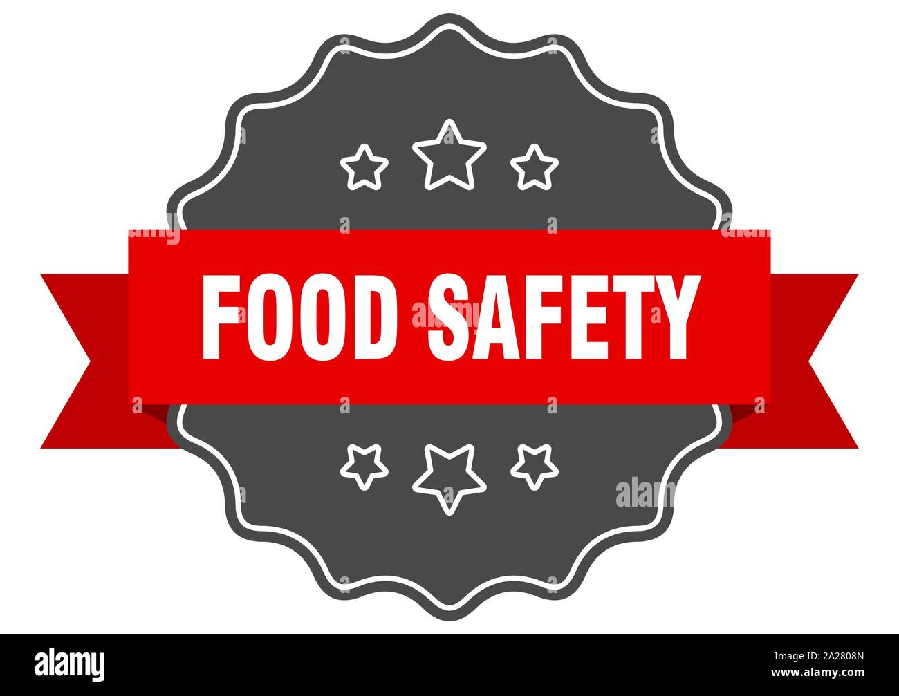 food safety red label. food safety isolated seal. food safety Stock ...