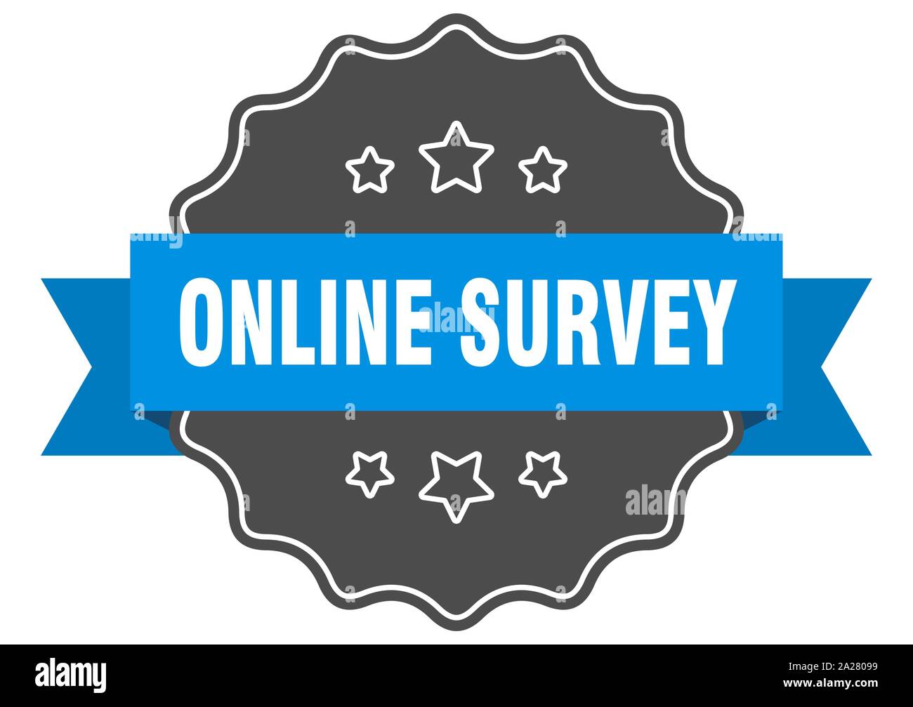 online survey blue label. online survey isolated seal. online survey ...