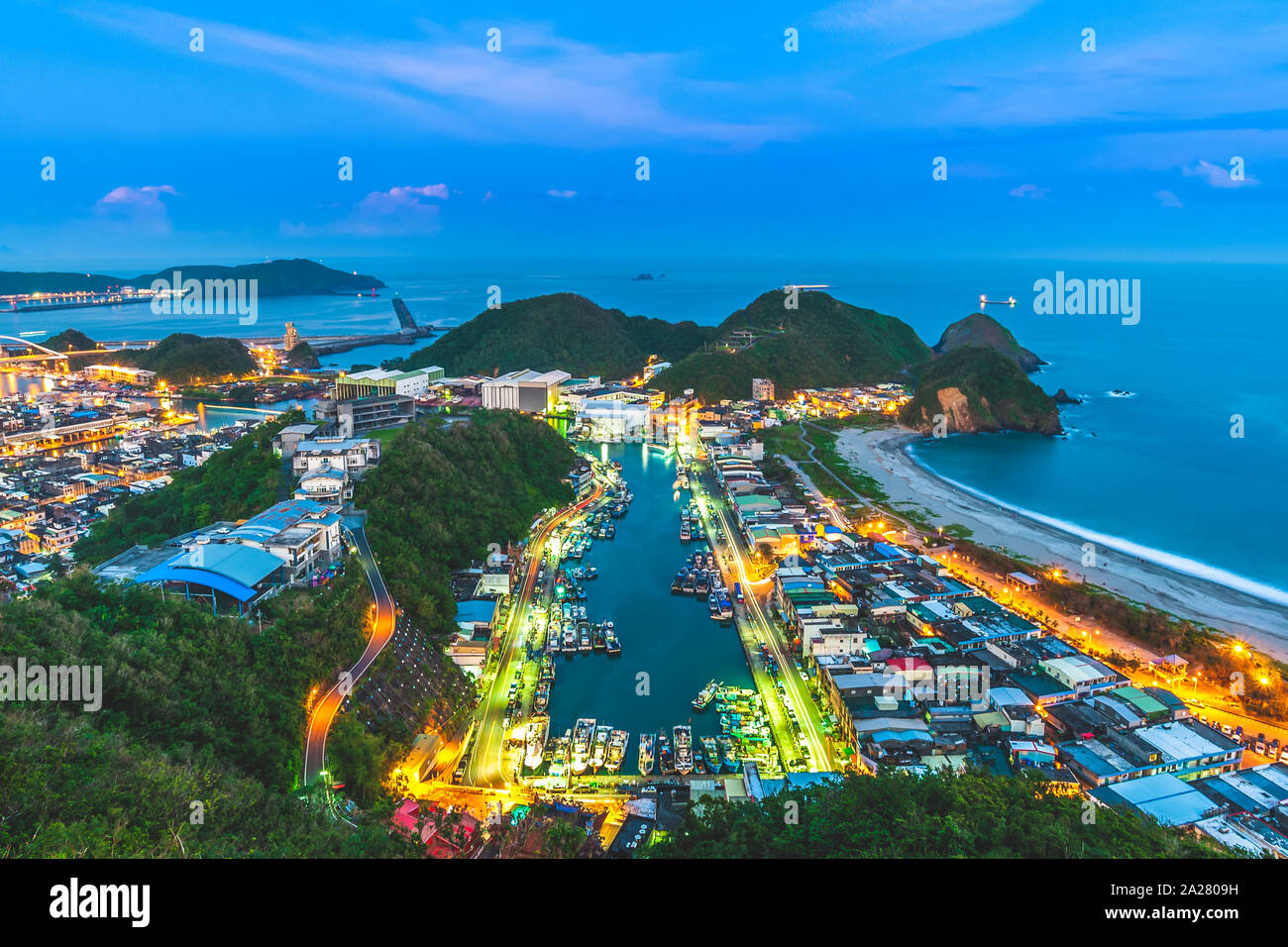 aerial view of Suao Harbor in Yilan, Taiwan Stock Photo - Alamy