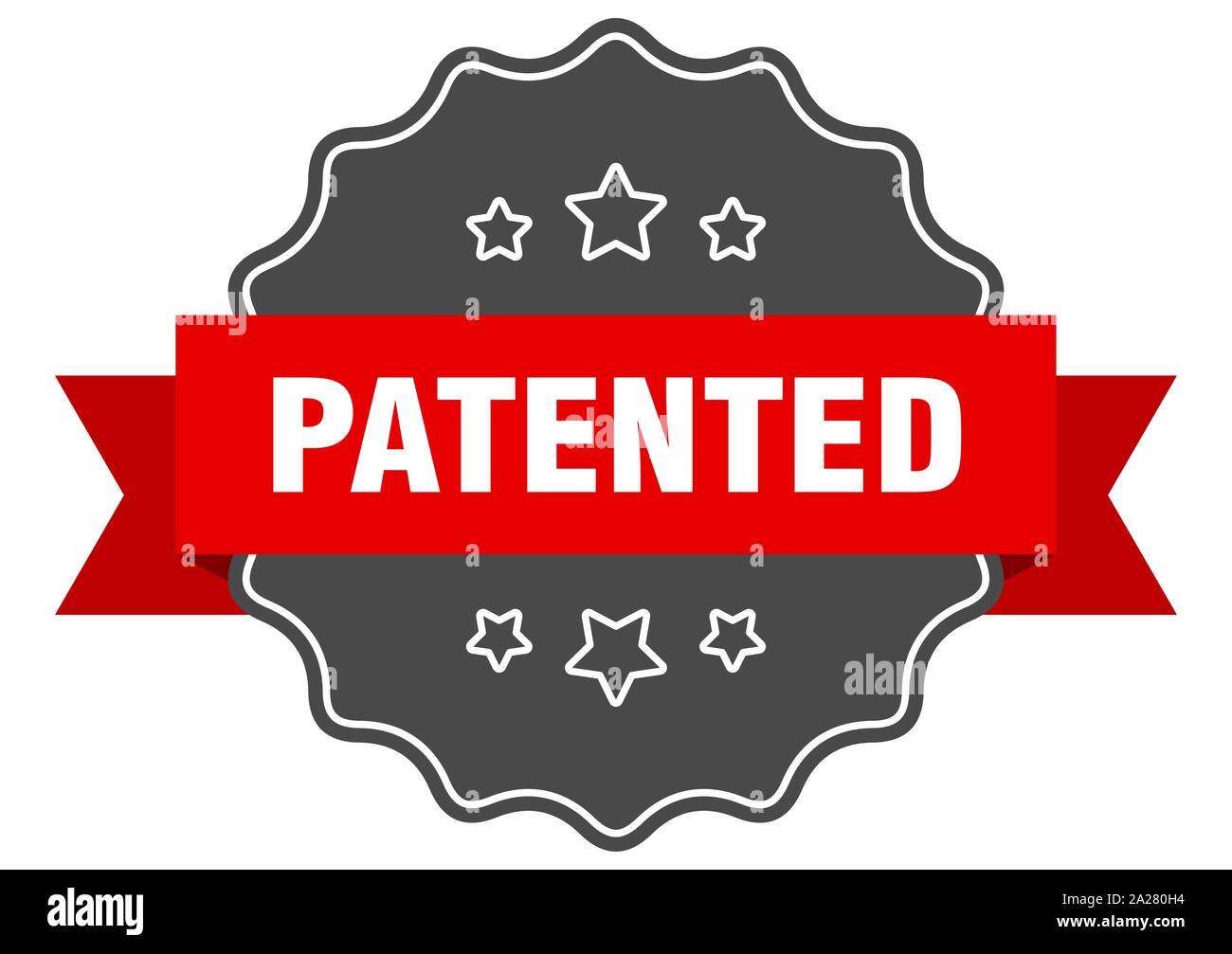 patented red label. patented isolated seal. patented Stock Vector Image ...