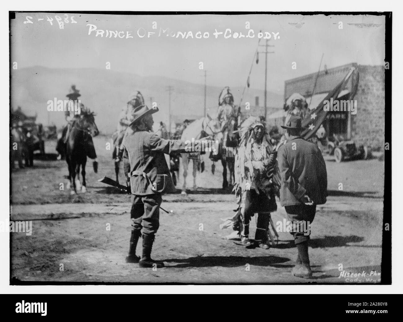 Prince of Monaco & Col. Cody Stock Photo - Alamy