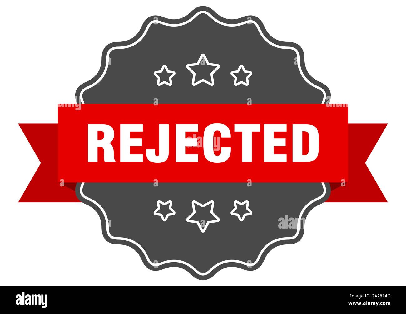 rejected red label. rejected isolated seal. rejected Stock Vector Image ...