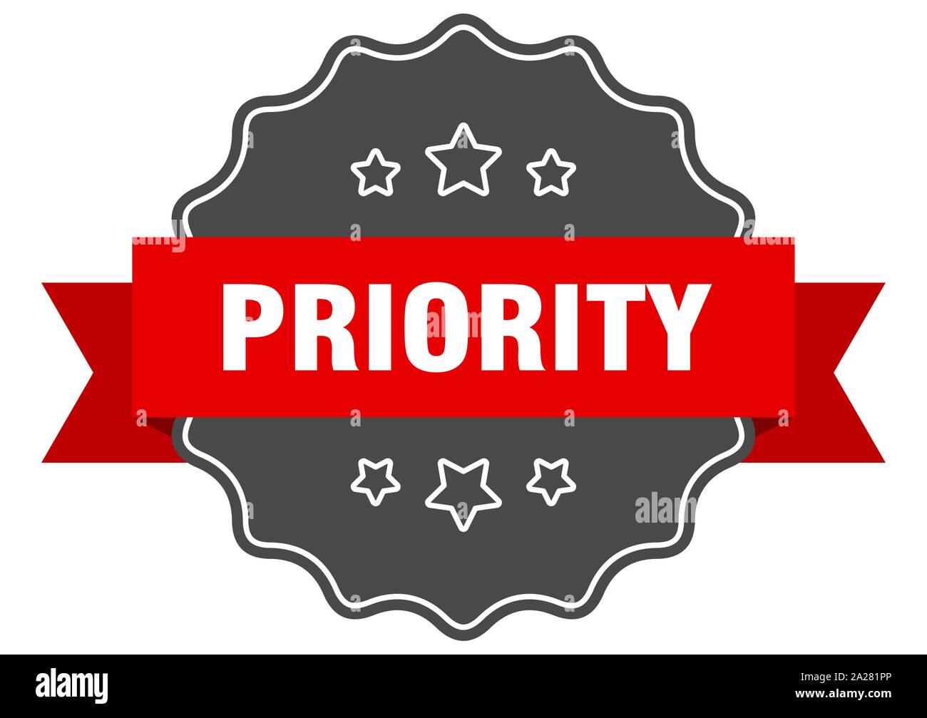 priority red label. priority isolated seal. priority Stock Vector Image ...