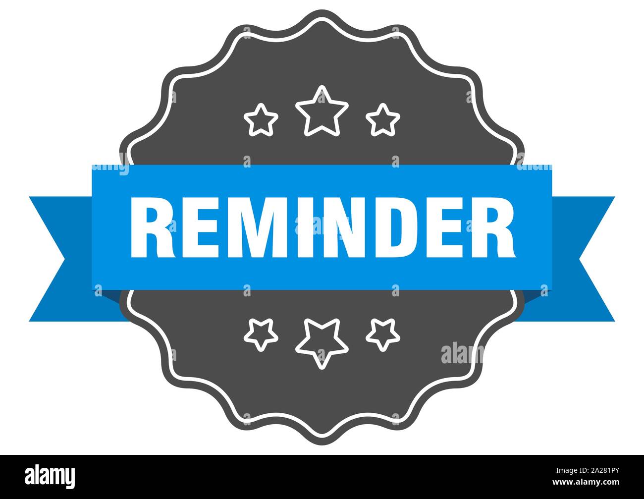 reminder blue label. reminder isolated seal. reminder Stock Vector ...
