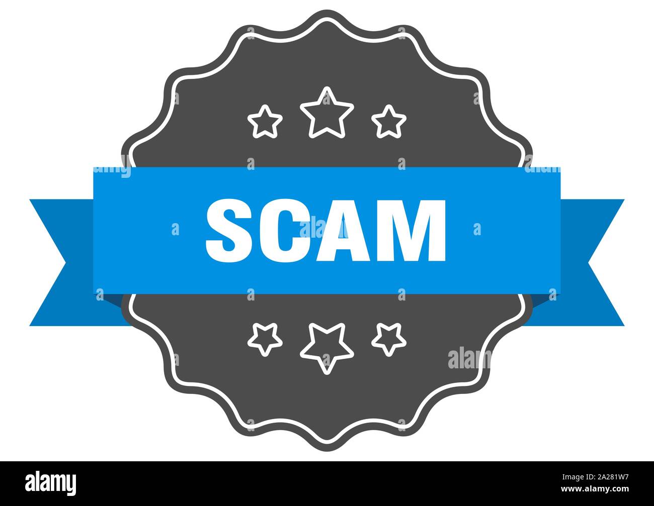 scam blue label. scam isolated seal. scam Stock Vector Image & Art - Alamy