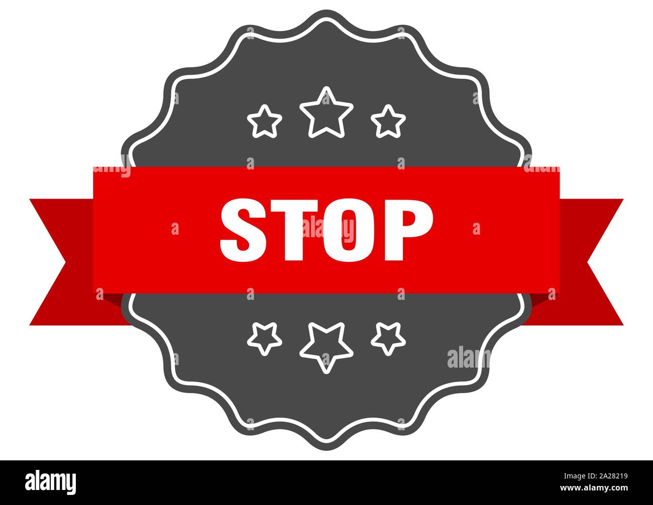 stop red label. stop isolated seal. stop Stock Vector Image & Art - Alamy