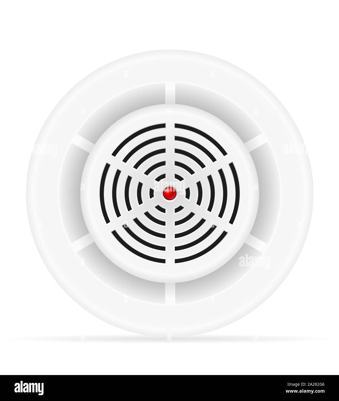smoke detector fire and gas home security system vector illustration ...