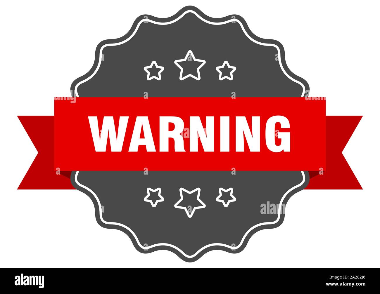 warning red label. warning isolated seal. warning Stock Vector Image ...