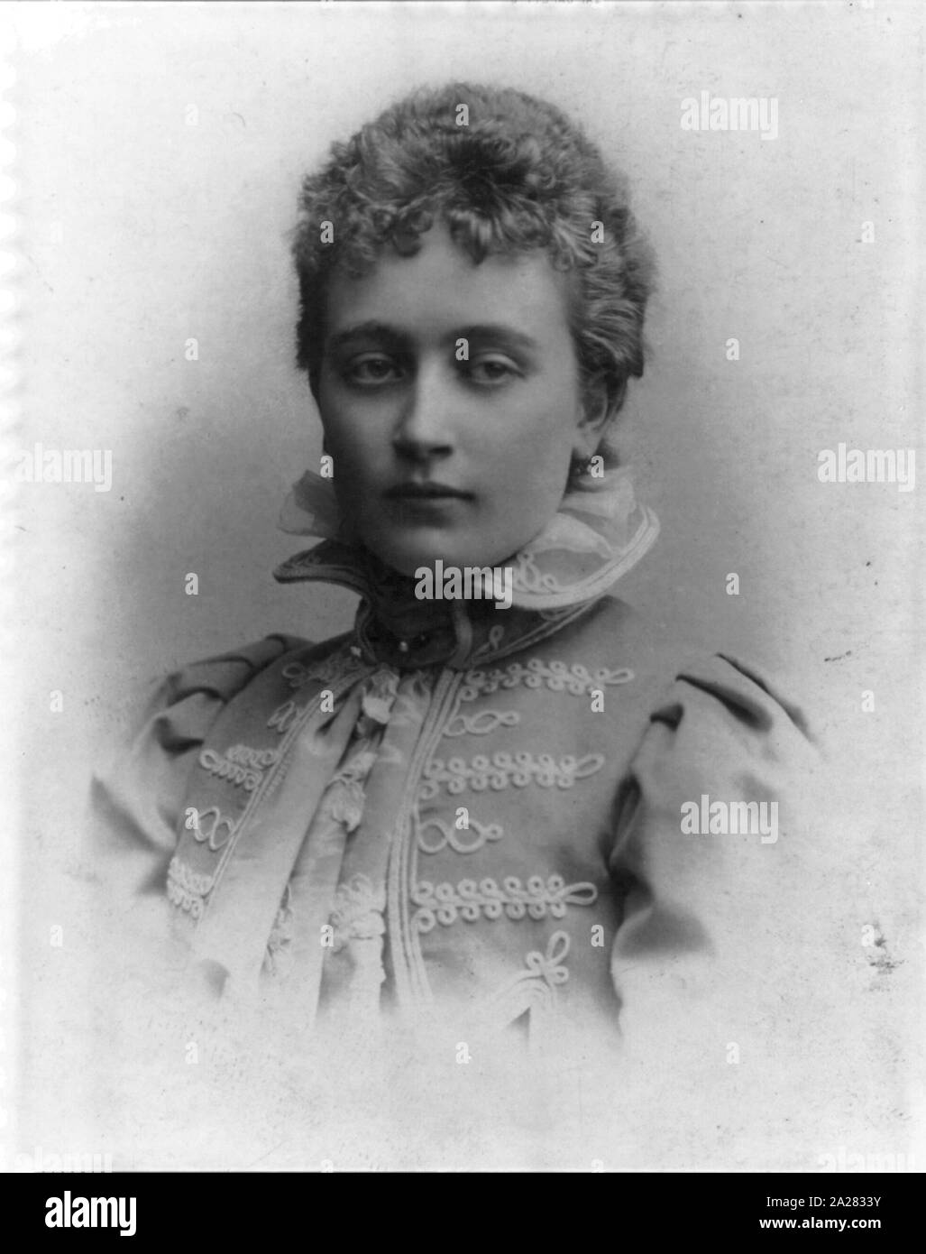 Princess Zenia of Montenegro, head-and-shoulders portrait, facing left ...