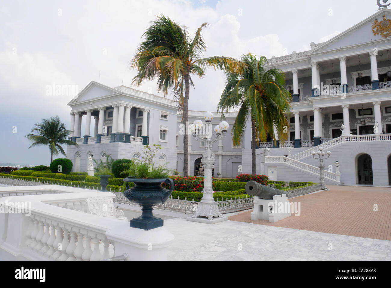 EXTERIOR FACADE OF THE FALAKNUMA PALACE Hyderabad, Telangana, INDIA ...